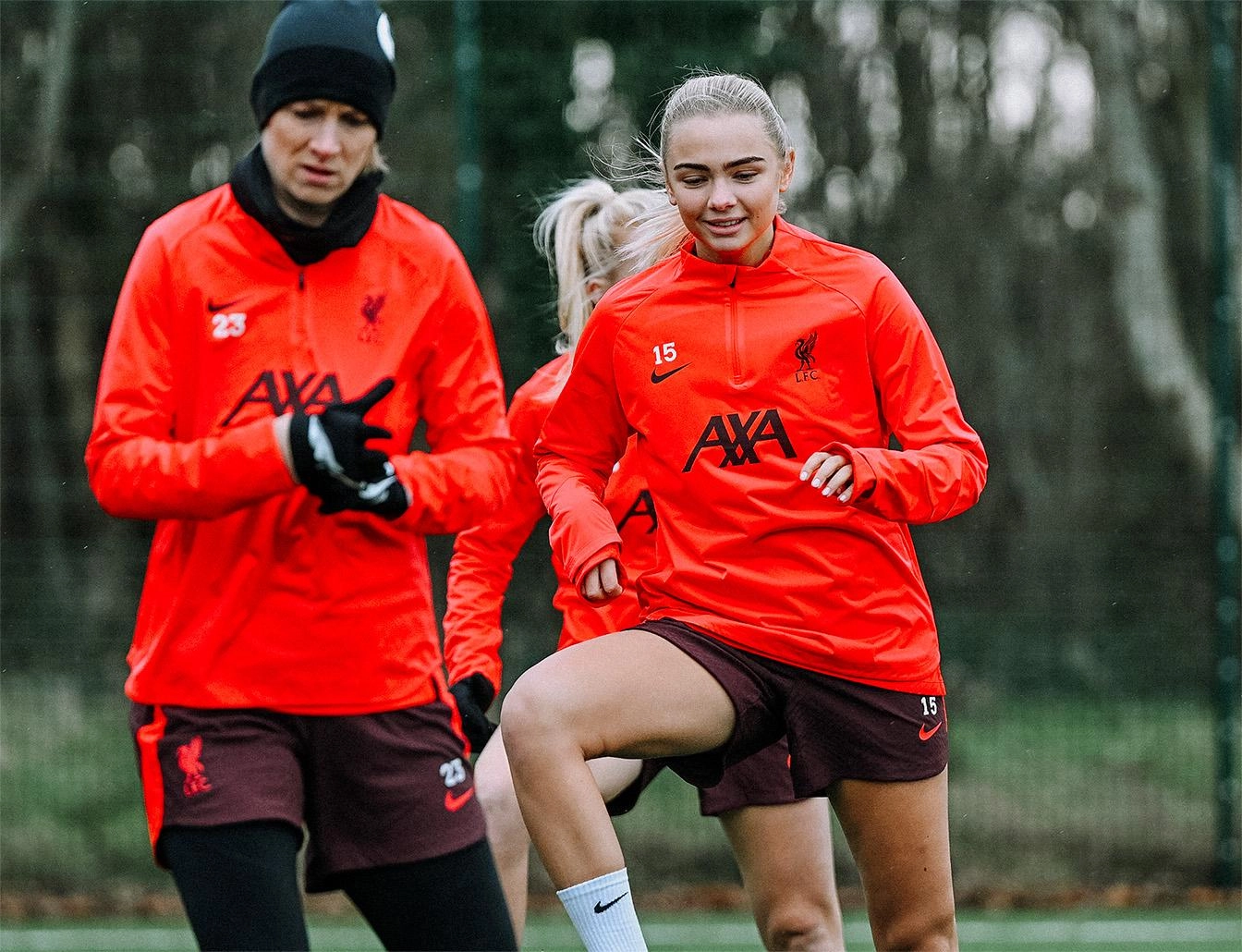 Photos: Sofie Lundgaard trains with LFC Women ahead of United trip - Liverpool FC